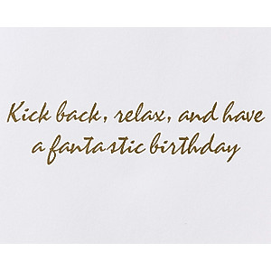 Papyrus Birthday Card for Him (Kick Back)