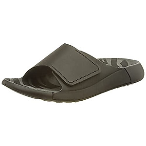 ECCO Women's Cozmo One Band Slide Sandal, Black, 9-9.5