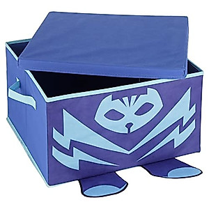 Idea Nuova PJ Mask Catboy Figural 2 Piece Stackable Toy Storage Box Set