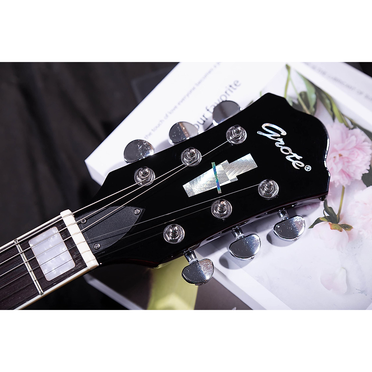 GROTE Guitar Solid Body Electric Guitar with Gigbag LPYS-006 (Red)