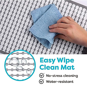 Baby Portable Diaper Changing Pad, Travel Mat Station for Infants and Newborns - (Chevron) Small and Compact Design