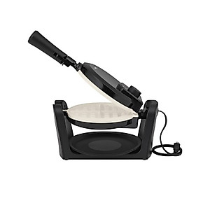 Oster Titanium-Infused DuraCeramic Flip Waffle Maker, Black (CKSTWFBF10W-TECO)