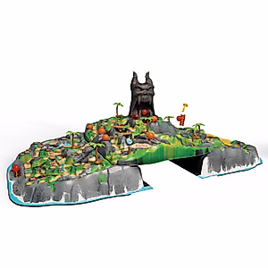 Goliath Fireball Island Board Game - Unique Game Board and Components, 2-4 Players Ages 7 and Up