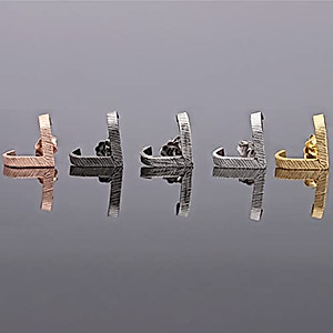 Handmade stud earrings Gold 925 sterling silver claw stud earrings minimalist gold earring studs geometric huggie hypoallergenic v shaped triangle earrings mother's day gift