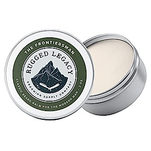 Rugged Legacy - Beard Balm, The Frontiersman 2oz Beard Balm for Men, Woodsy Scented Beard Balm with Notes of Molasses, Beard Balm Made with Natural Oils that Enrich Your Entire Beard - Roots To End