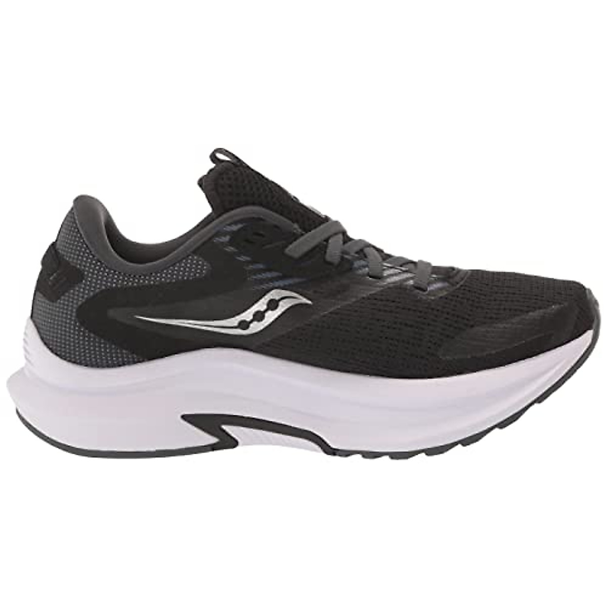 Saucony Women's AXON 2 Running Shoe, Black/White, 7.5