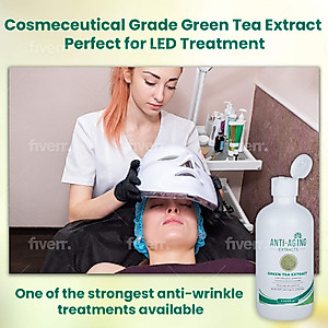 Anti-Aging Extracts Green Tea Extract – Cosmeceutical Grade Green Tea Extract Liquid for Skincare and Haircare – Pure and Organic Green Tea Extract for Skin with Anti-Aging Properties – 8-oz