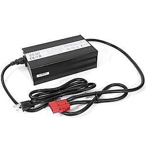 MAYOUNG 48V15A Lithium Iron Battery Charger 58.4Volt 15Amp LiFePO4 Battery Smart Charger Used for 16S 51.2V 48V 80ah 100ah 120ah 150ah 200ah Battery with DC Connetor SB 50A