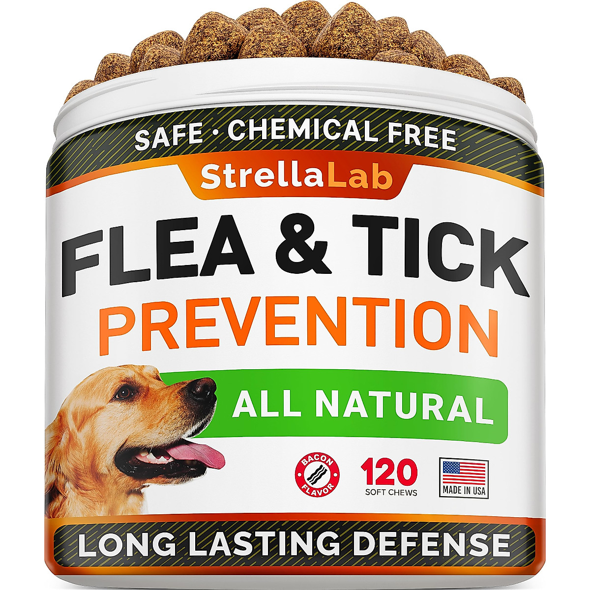 Strellalab Advanced Fleа Tiсk Chews Bacon Flavor