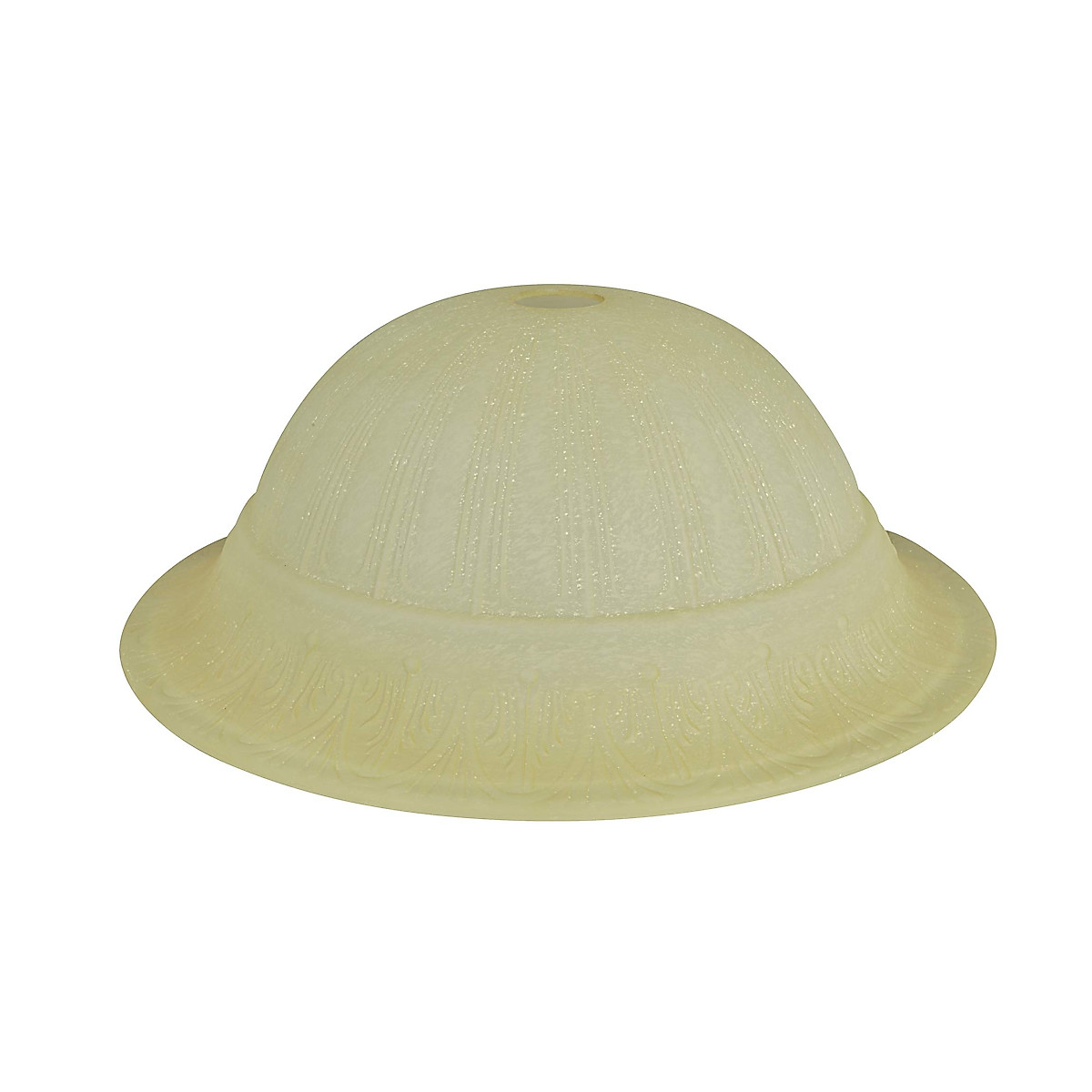 Aspen Creative Amber 23095-01A Transitional Style Replacement Torchiere Glass Shade, 6" Height x 15-3/4" Diameter