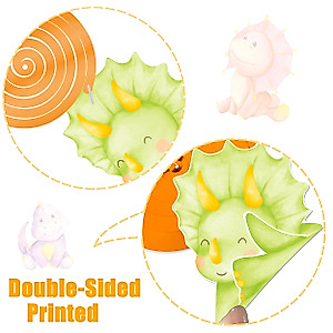 Baby Dinosaur Hanging Swirls Dinosaur Baby Shower Decorations Dinosaur Party Hanging Foil Whirls Ceiling Streamers Decoration for Dino Theme Birthday Party Roar Rawr It's A Boy Party Supplies