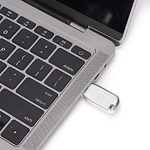 Lazmin112 Flash Drive,Metal Portable Uncovered 2.0 USB Thumb Memory Stick,Pen Drive, for Information Storage Data Transmission, 1/2/4/8/16/32/64/128 GB（Optional）(16g)