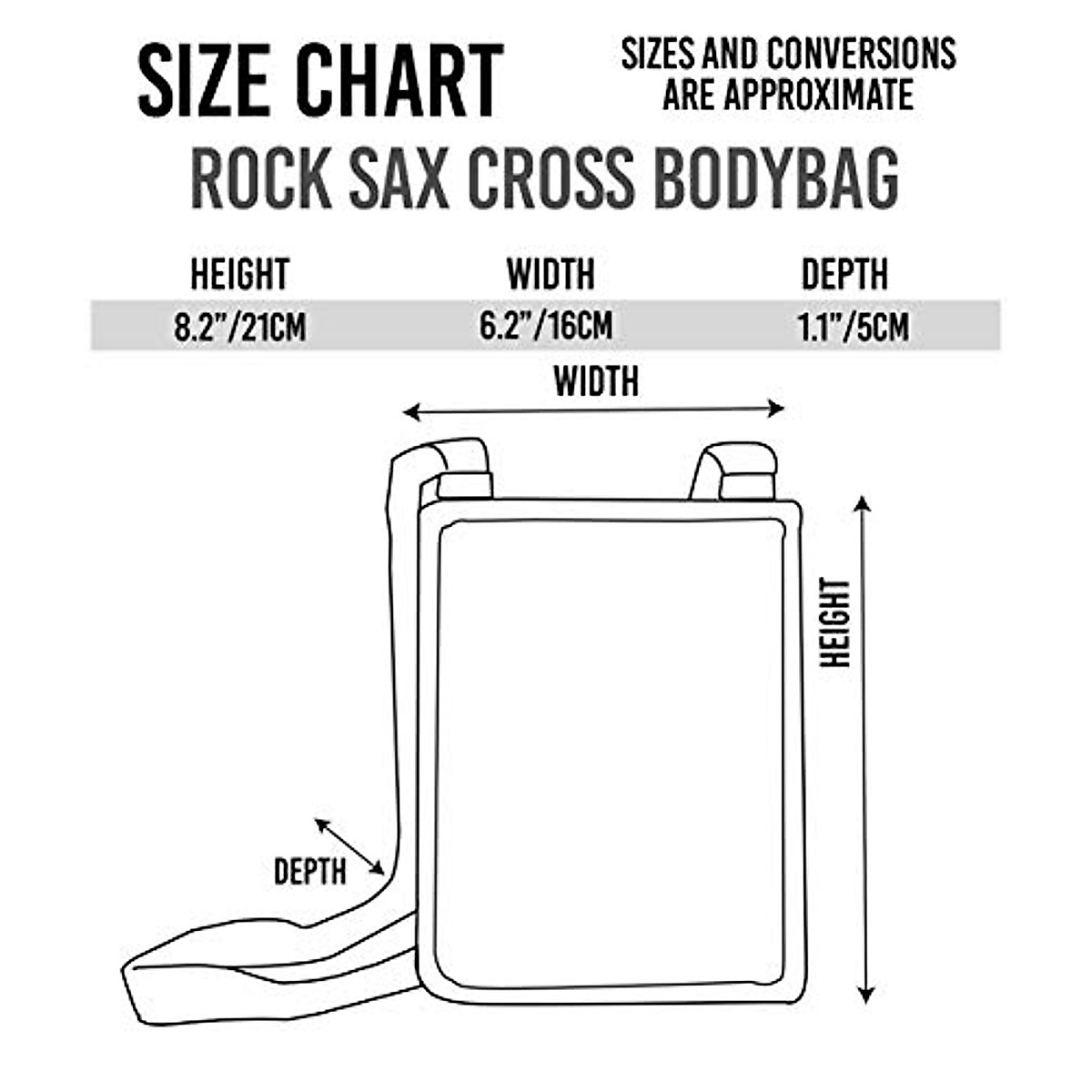 Metallica Rock Sax Sad But True Cross Body Bag