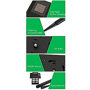 NEWOTE Outdoor Solar Pathway Lights Waterproof 2-Packs Outside LED Decorative Lights Landscape Lighting for Yard Patio Driveway Garden (White)