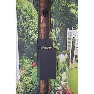 Jumiok Black Large Beer Bottle Cap Catcher Wall Mounted Stainless Steel Collector Big 13 Inch