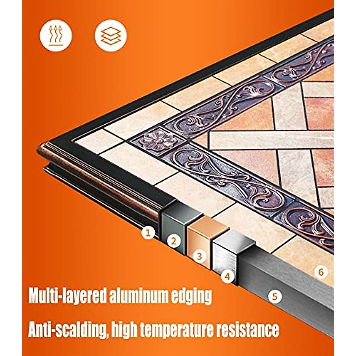 Wood Fire Pits Outdoor Garden Terrace Grill Table Wood Burning Fire Pit, Backyard Patio Outdoor Dining Table and Chair Set, Desktop High Temperature Resistance-Safe