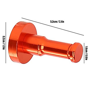 LIZEALUCKY Retro Bath Towel Hooks Aluminum Towel Hook Heavy Duty Wall Coat Hanger for Balcony Kitchen for Bathroom Kitchen Garage Hotel (Orange)