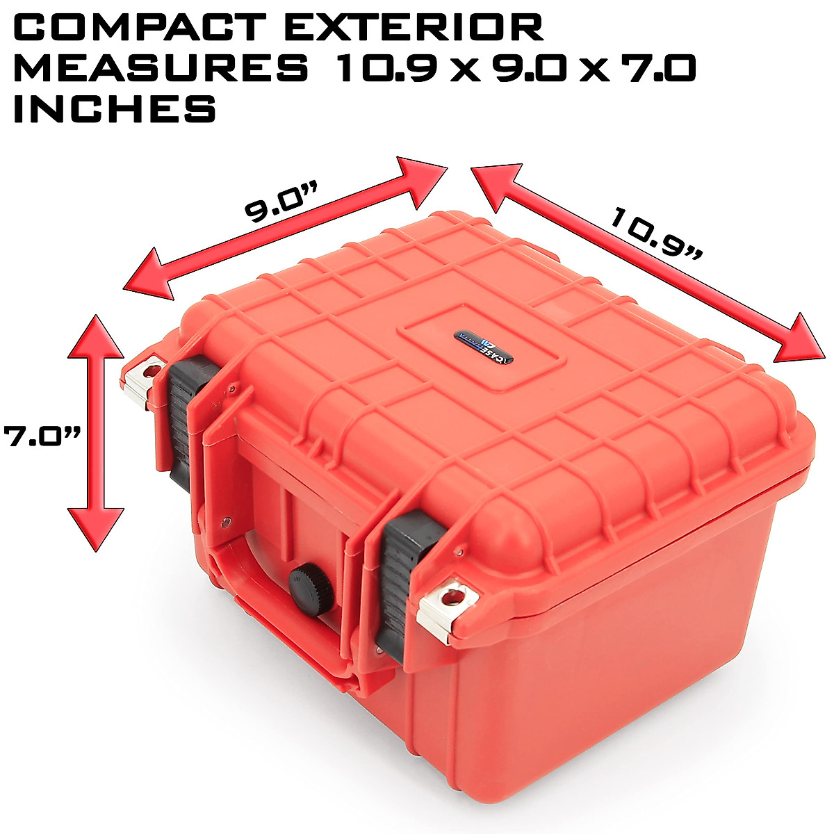CASEMATIX Graded Card Storage Box Case Compatible with 30+ BGS PSA Graded Sports Trading Cards or 150+ Top Loader Card Storage Case, Waterproof Graded Card Case With Card Case Dividers