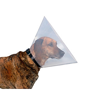 Clear Pet Recovery Collar Dog Cone Collar Cat After Surgery Protection Collar for Grooming Bathing Wound Healing Anti-Lick Adjustable Elizabethan Collar