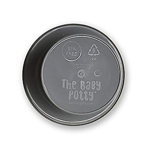 Top Hat Potty for Newborn Infant Potty Training | Elimination Communication | Includes 100% Cotton Undyed Fleece Cozy | Anti-Slip Rubber Band | for EC Baby Potty Training (Grey)