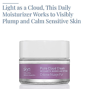 skyn ICELAND Pure Cloud Cream: Daily Moisturizer to Visibly Plump & Calm Sensitive Skin, 50g / 1.7 oz