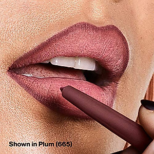 REVLON Lip Liner, Colorstay Lip Makeup with Built-in-Sharpener, Longwear Rich Lip Colors, Smooth Application, 665 Plum, 0.01 oz
