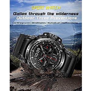 Smart Watches for Women Men,Smartwatch with Blood Pressure, Blood Oxygen Monitor, IP68 Waterproof Fitness Tracker 1.32" HD Screen Sleep Monitor Health Tracker Watch for iOS&Android System (Green)