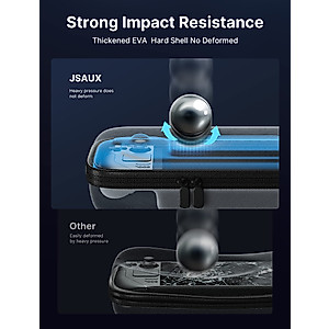 JSAUX 90 Degree USB-C Male to USB-C Female Adapter + Steam Deck Carrying Case