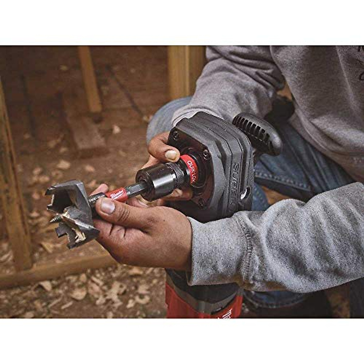 Milwaukee 2711-22 M18 Fuel Super Hawg Right Angle Drill Kit with Quik-Lok