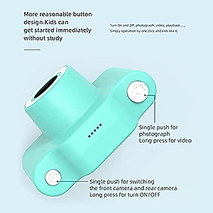 Camnoon C2 Kids Camera Digital Video Cameras for Toddler Christmas Birthday Gifts for Girls with 32MP Dual Lens 32GB TF Card Support WiFi Transmissin