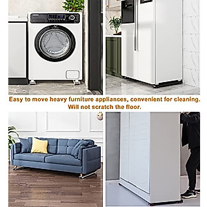 Appliance Rollers Heavy Duty,Max 32in,Second Generation Extendable Appliance Rollers Mobile Washing Machine Base Easily Move Washing Machines, Dryers, Refrigerators, Furniture (White)