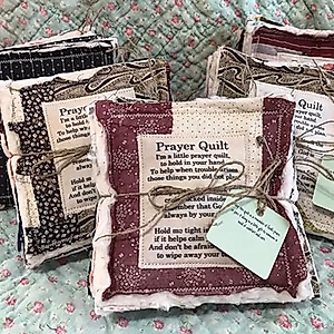 Colorful Handmade Prayer Quilt with Cross and Symbolic Poems - Perfect for You, Your Friends and Family.