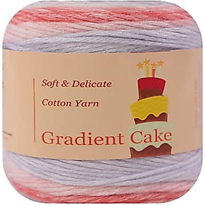 2-pk Gradient Cake Cotton Ball by Yonkey Monkey (1159) Knitting Crochet