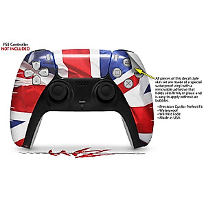 WraptorSkinz Skin Wrap compatible with Sony PS5 DualSense Controller Union Jack 01 (CONTROLLER NOT INCLUDED)