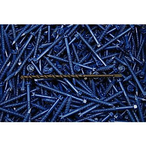 (150) Hex Washer Head 1/4 x 2-3/4 Concrete Masonry Screws Tapcon Anchor & Bit
