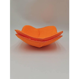 Set of 2 Orange Microwave Bowl Cloth Hot Pads Pot - Good Kitchen Accessories Bowl Holder to Protect Your Hands from Hot Dishes and Heating Soup - Microwave Bowls That Don't Get Hot for Polyester Plate