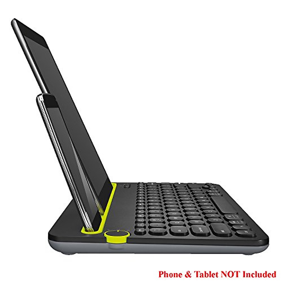 Logitech 920-006342 Bluetooth Multi-Device Keyboard K480 - Wireless Connectivity - Bluetooth - English, French - QWERTY Layout - Computer, Tablet, Smartphone - Black (Renewed)