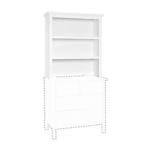 DaVinci Autumn Bookcase/Hutch in White