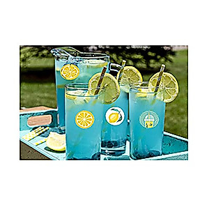 500pcs 1 Inch 8 Kinds of Design Lemon Stickers Roll for Envelope Seals, Party Favors Decoration, Gift Cards, Goodie Bags, Business and Boutique and Gift Bags Packaging