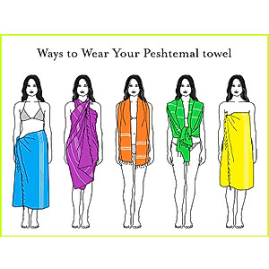 HAVLULAND Turkish Beach Towel Oversized 39x71 Turkish Bath Towels Highly Absorbent Quick Dry Extra Large Sand Free Beach Towels for Beach Pool Spa Gym Yoga Travel Camping Blanket - Olive Green