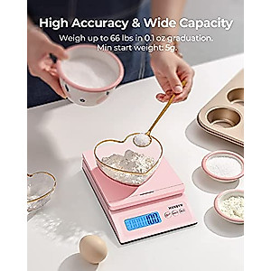 MUNBYN 2 Inch Pink Circle Thermal Sticker Labels, Shipping Scale, Pink Shipping Label Printer