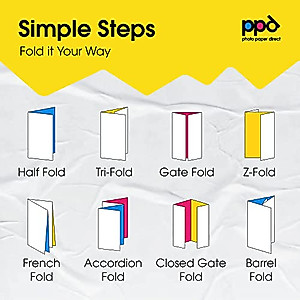 PPD 100 Sheets Inkjet Glossy Brochure and Flyer Paper 8.5x11 37lbs 140gsm Professional Quality Double Sided Instant Dry and Water-Resistant (PPD-72-100)