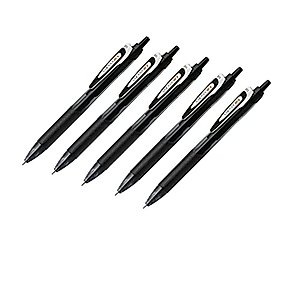 Zebra Sarasa Dry Gel Ink Pen Black (JJ31-BK), 0.5mm Fine, 5 pens per Pack (Japan Import)