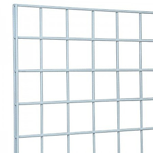 Only Garment Racks #1899W Grid Panels - Perfect Metal Grid for Any Retail Display, 2' Width x 4' Height, 3 Grids Per Carton (White) (Pack of 3)