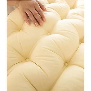 Topjia Headboard Pillow Upholstered Wall Mounted Headboard Dorm Bed Large Bolster Headboard Positioning Support Reading Pillow Cushion(Queen/130 * 50cm, White)