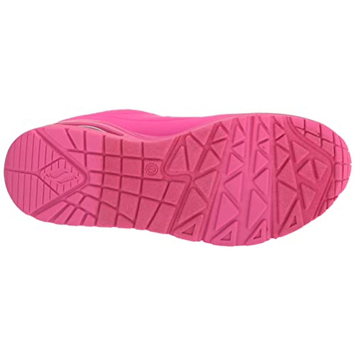 Skechers womens Skecher Street Women's Uno - Night Shades Sneaker, Pink Hot Pink Durabuck Htpk, 7.5 US