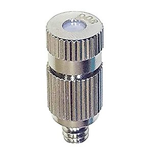 HydroMist Drip-Free Stainless Steel Misting Nozzle, Compatible with 18” and 24” Professional Series Misting Fans, Cool Caddies, and Extreme Series, 1000 PSI, 10/24 Threading, 0.008" Orifice