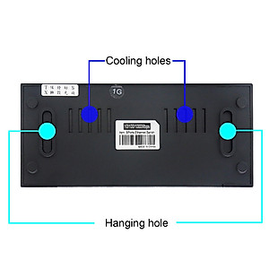 8 Port Gigabit Switch，Unmanaged 10/100/1000Mbps Network Hub Ethernet Splitter,Plug and Play,Quiet Fanless,for Office and Home Entertainment.