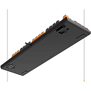 Mechanical Gaming Keyboard, Wired Backlit Keyboard with Blue Switches, Customizable RGB Lighting, Ergonomic Standard Keyboard for Desktop, Computer, PC (104 Keys)