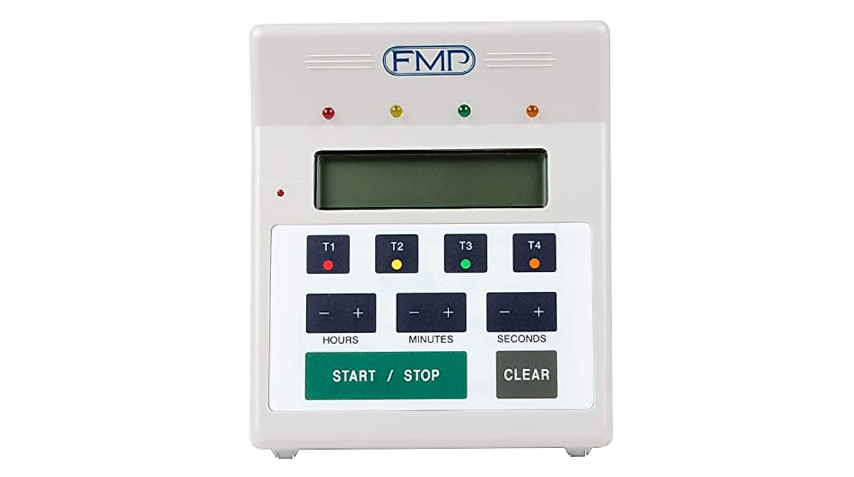 FMP Digital 4 Channel Kitchen Timer - Water Resistant & Easy to Use